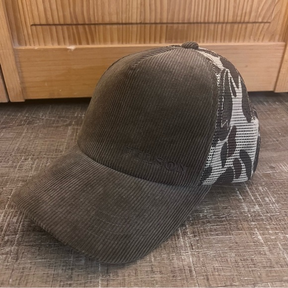 Filson | Accessories | Filson Corduroy Camo Trucker Hat Cord Brown ...